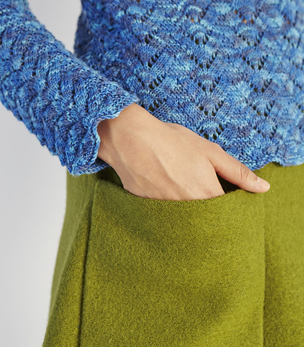 Ravelry: DB126 - Slash Neck Lace Sweater pattern by Debbie Bliss