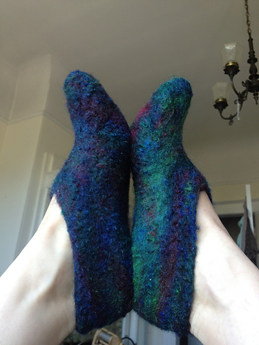 Ravelry: Marsh Felted Slippers pattern by Claudia Olson