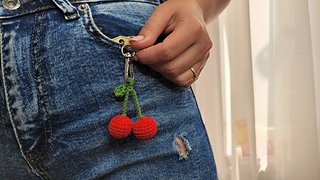 Ravelry: Easy Cherry Keychain pattern by Tatiana Didichenko