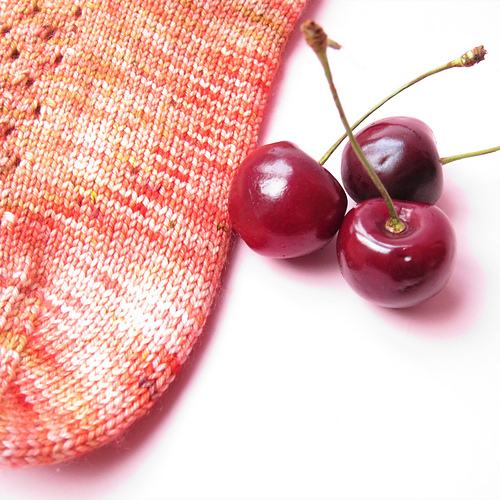 Ravelry: Cherry Pie Socks pattern by Debbie Ford