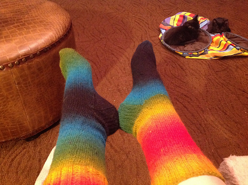 Ravelry: Easy Magic Loop Sock pattern by Courtney Aten