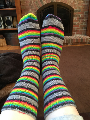 Ravelry: Easy Magic Loop Sock pattern by Courtney Aten