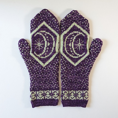 Moonlit Magic Mitts : r/knitting