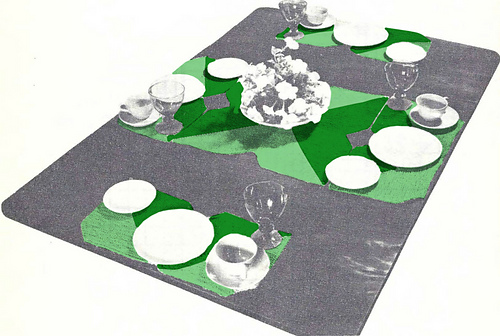 Ravelry: Leaf Design: Table Set pattern by Virginia Woods Bellamy