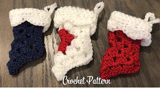 Ravelry: Mini Granny Square Stocking pattern by Kelly Vaughn