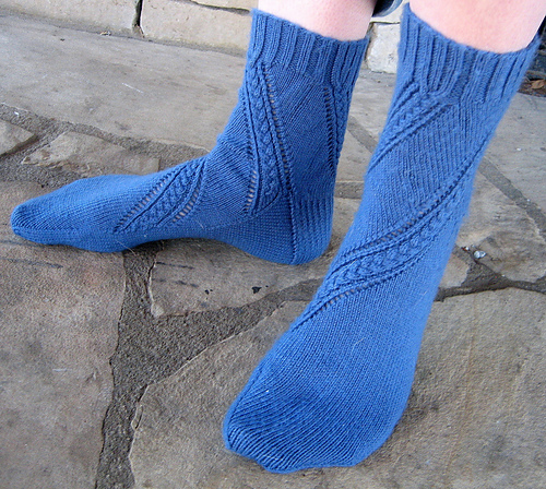 Ravelry: Braided Swirl Socks pattern by Emily Wood
