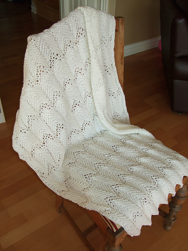 Ravelry: Lacy Ripple Baby Afghan Kit pattern by Herrschners