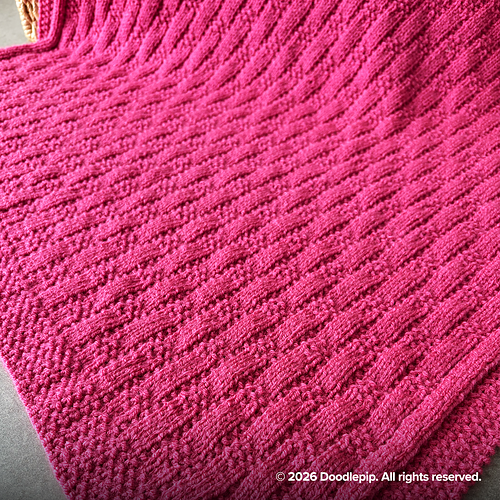 Ravelry: Flower Rib Knit Blanket pattern by Angela Louise Wood