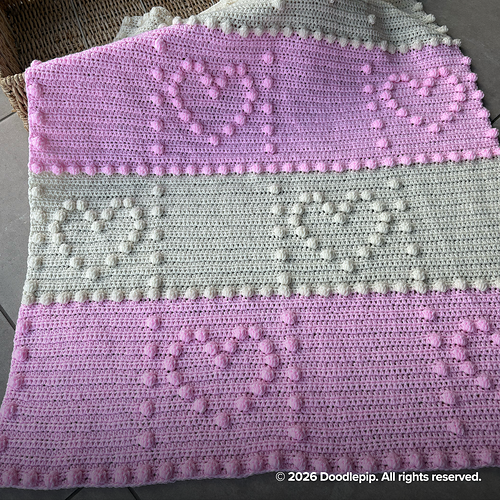 Ravelry: Love Heart Crochet Blanket pattern by Angela Louise Wood
