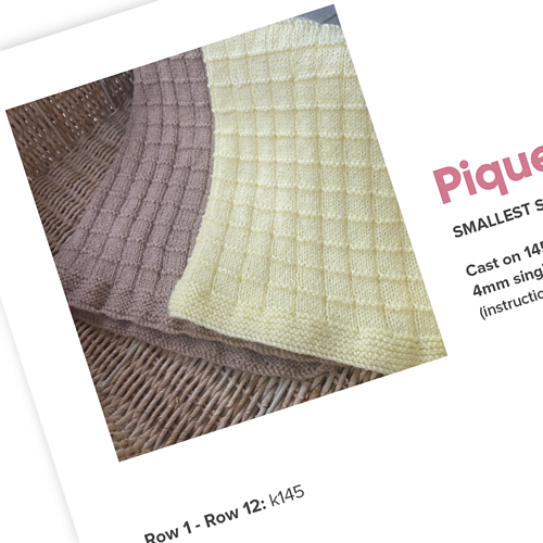 Ravelry: Pique Blanket pattern by Angela Louise Wood