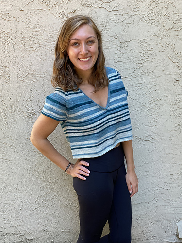 Ravelry: Stripey V Tee pattern by Hannah Singleton