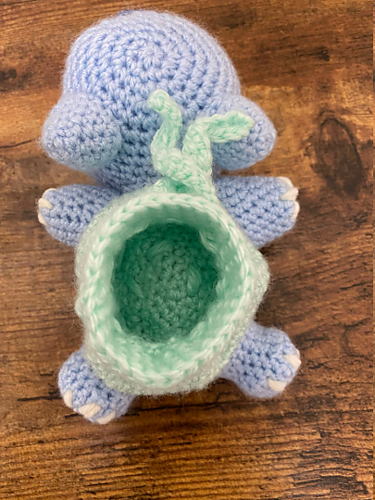 Ravelry: BulbasaurDice Bag pattern by Hannah Shoemaker