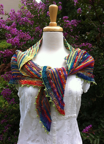 Ravelry: Stripes & Ribbons Shawl pattern by Jennifer Edwards