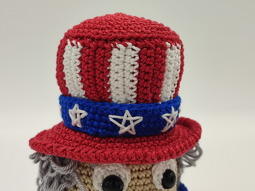 Ravelry: Amigurumi Uncle Sam pattern by DreamWeave Creations