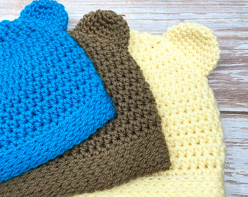 Ravelry: Baby Bear Beanie pattern by Dreamee Crochet