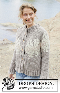 Ravelry: 252-30 Spirit of Winter Cardigan pattern by DROPS design