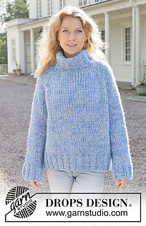 Ravelry: 259-27 Azure Bliss Sweater pattern by DROPS design