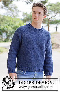 Ravelry: 260-18 Midnight Tide Sweater pattern by DROPS design
