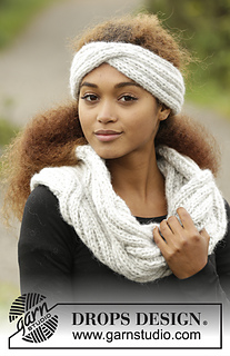 Ravelry: 173-8 Cloud Princess Neck Warmer pattern by DROPS design