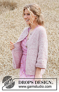 Ravelry: 220-12 Cosy Rosy Cardigan pattern by DROPS design