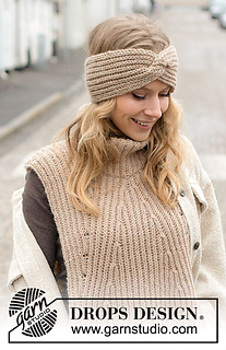 Ravelry: 225-13 a Sugar Cane Set, Headband pattern by DROPS design