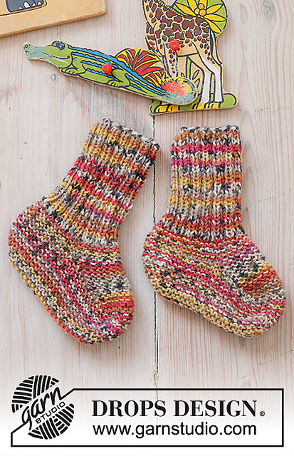 Ravelry: 43-27 Fruit Patch Socks pattern by DROPS design