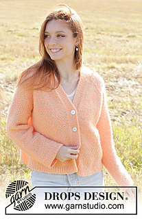 Ravelry: 248-23 Perfectly Peach Jacket pattern by DROPS design