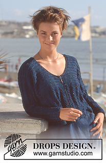 Ravelry: 45-5 Edge of Midnight Cardigan pattern by DROPS design