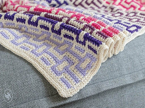 Ravelry: Block Party Mosaic Blanket pattern by Durable Yarn