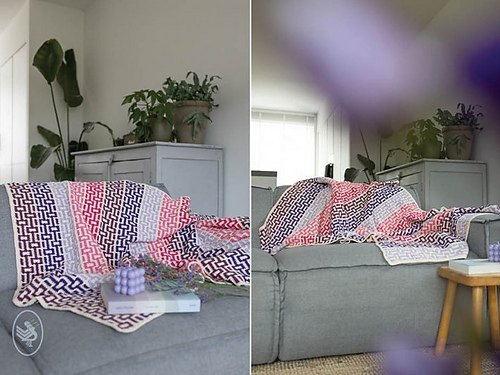 Ravelry: Block Party Mosaic Blanket pattern by Durable Yarn