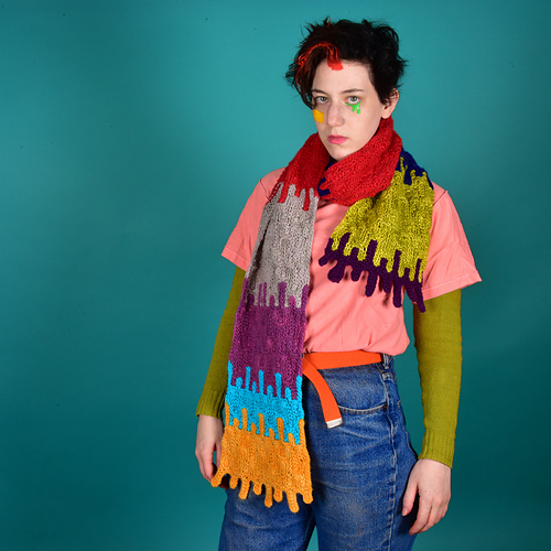 Ravelry: Paint Drip Scarf pattern by Xandy Peters