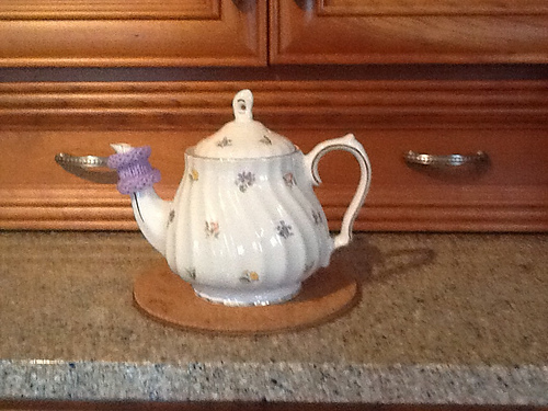 Ravelry: Drip Stopper for Tea Pot/Wine Bottle pattern by Sue Sedlak