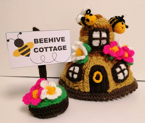 Ravelry: Beehive Cottage & Queen Bee pattern by Elaine Munn