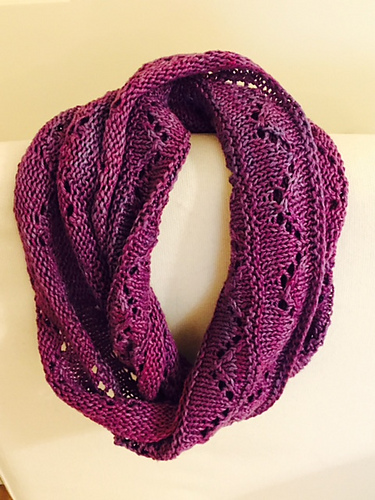 Ravelry: Linen eyelet cowl pattern by Diane Malinowski