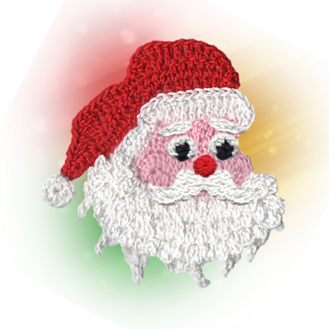 Ravelry: Santa Claus applique. pattern by Elaine D'Angels