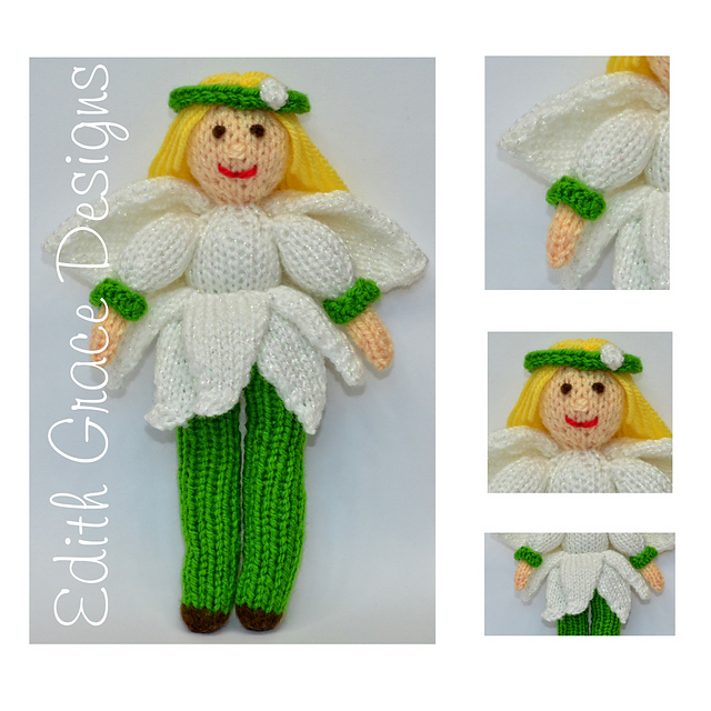 Ravelry: Snowdrop Fairy Doll pattern by Joanna Marshall