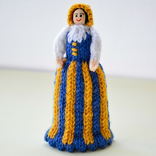 Ravelry: Finland National Costume Peg Doll pattern by Joanna Marshall
