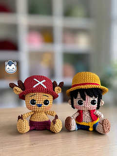 Ravelry: Chopper & Luffy - One Piece pattern by El pony tejedor