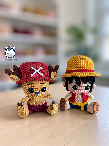 Ravelry: Chopper & Luffy - One Piece pattern by El pony tejedor
