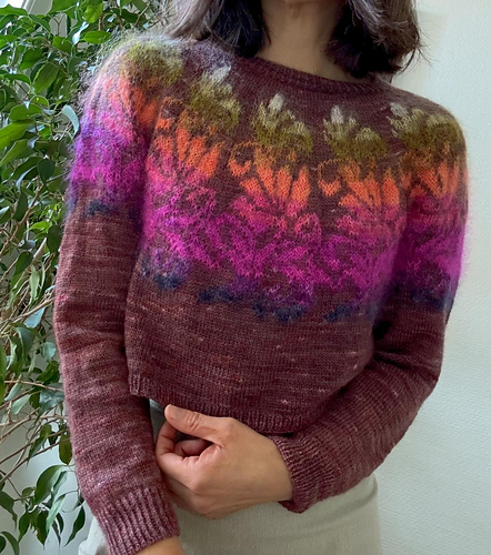Ravelry: Fire Lily Sweater pattern by Zanete Knits
