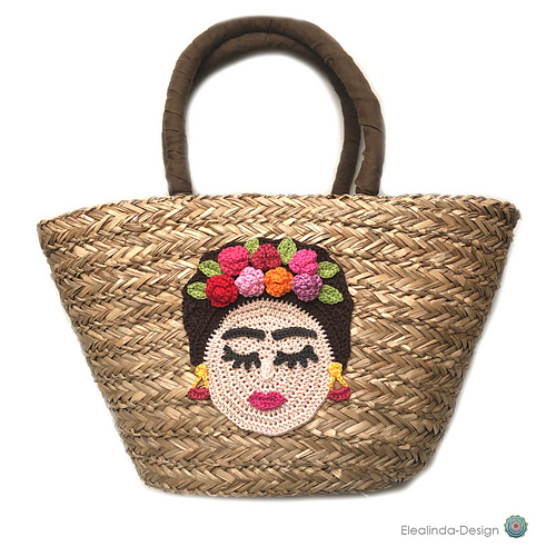 Ravelry: Mexican Beauty Appliqué Frida inspired pattern by Paula Matos
