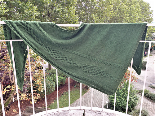 Ravelry: Celtic Forest Shawl pattern by Simona Varga
