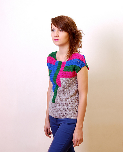 Ravelry: Drop Down Top pattern by Linda Skuja