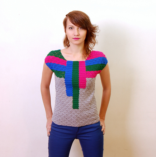 Ravelry: Drop Down Top pattern by Linda Skuja