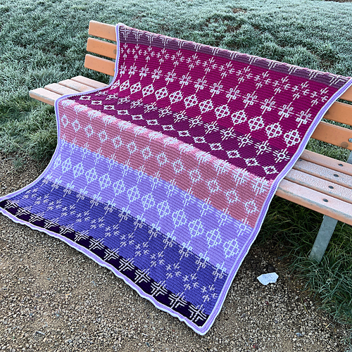 Ravelry: Geometric Stashbuster Blanket pattern by Elimee Designs