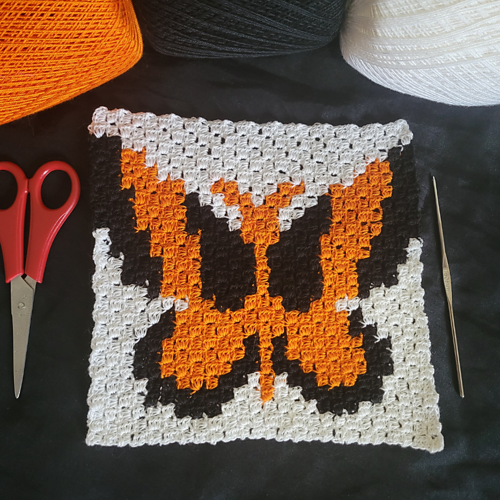 Ravelry: Rosy Maple Moth Square pattern by Elimee Designs