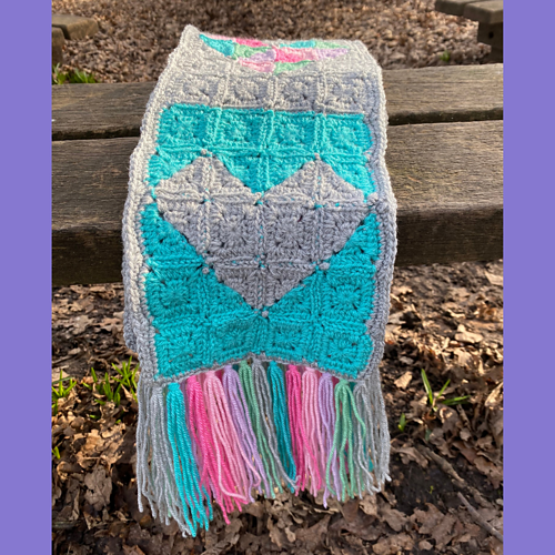 Ravelry: Love's Patchwork Symphony Scarf pattern by Elimee Designs