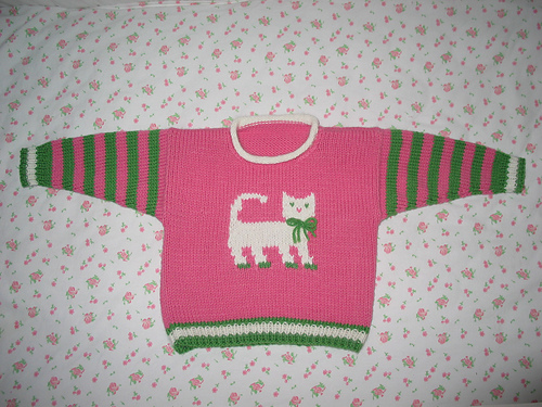 Ravelry: Cat Pullover pattern by Gail Pfeifle, Roo Designs