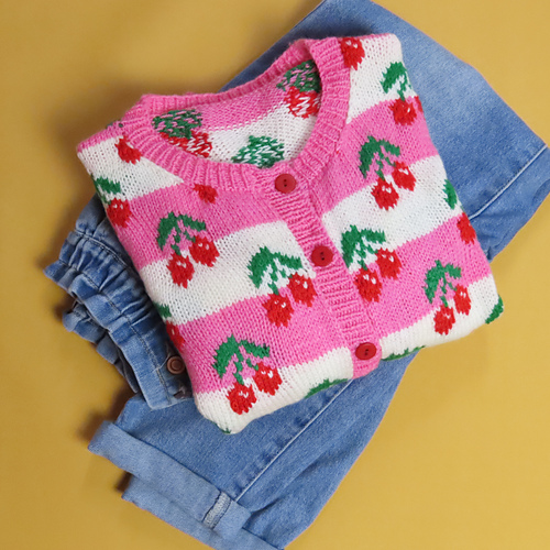 Ravelry: Very Cherry Cardi pattern by Elizabeth Penney