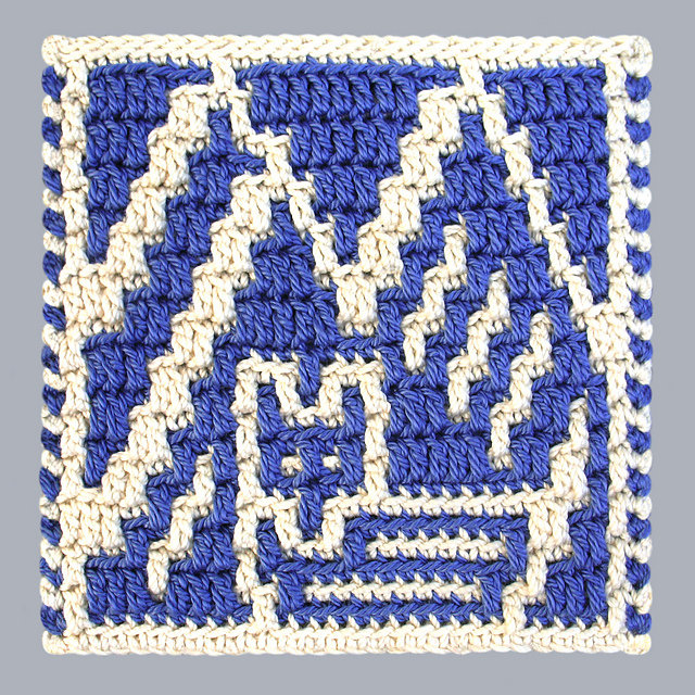 Ravelry: Mosaic Scene 4 Coaster pattern by Elizabeth Ragsdale